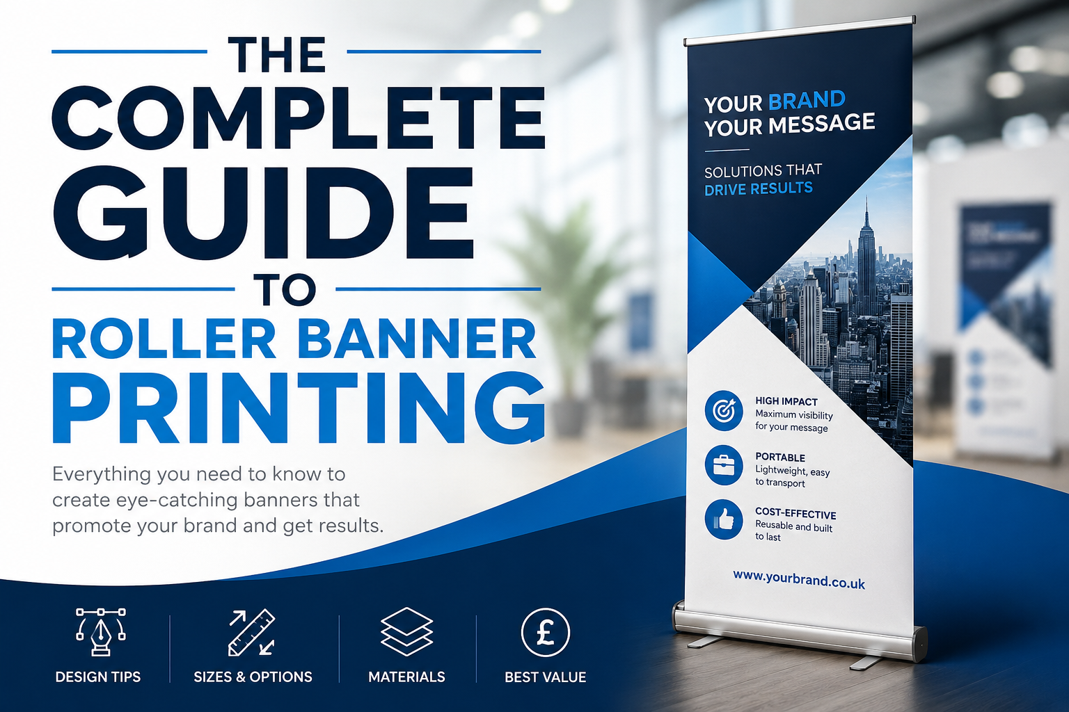 The Complete Guide to Roller Banner Printing - PrintUK